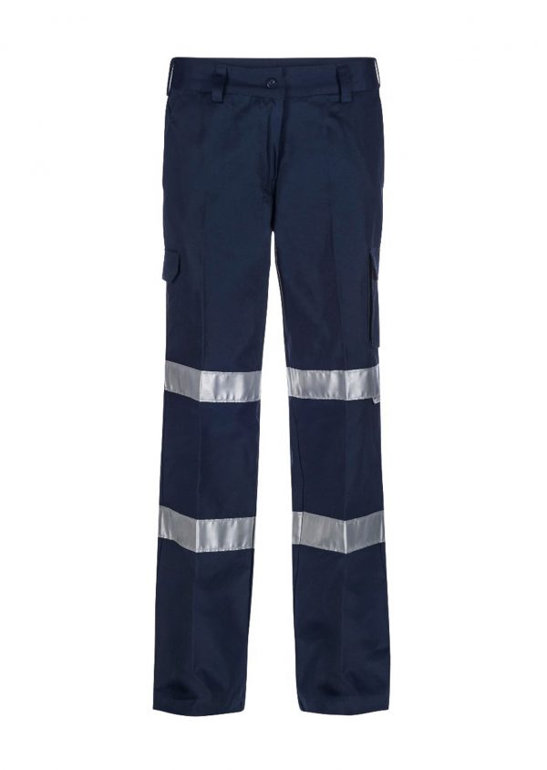 LADIES REFLECTIVE MID WEIGHT CARGO COTTON DRILL TROUSER - workcraft