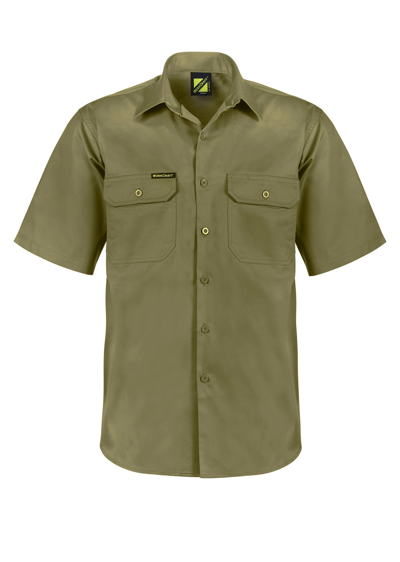 LIGHTWEIGHT SHORT SLEEVE VENTED COTTON DRILL SHIRT - workcraft