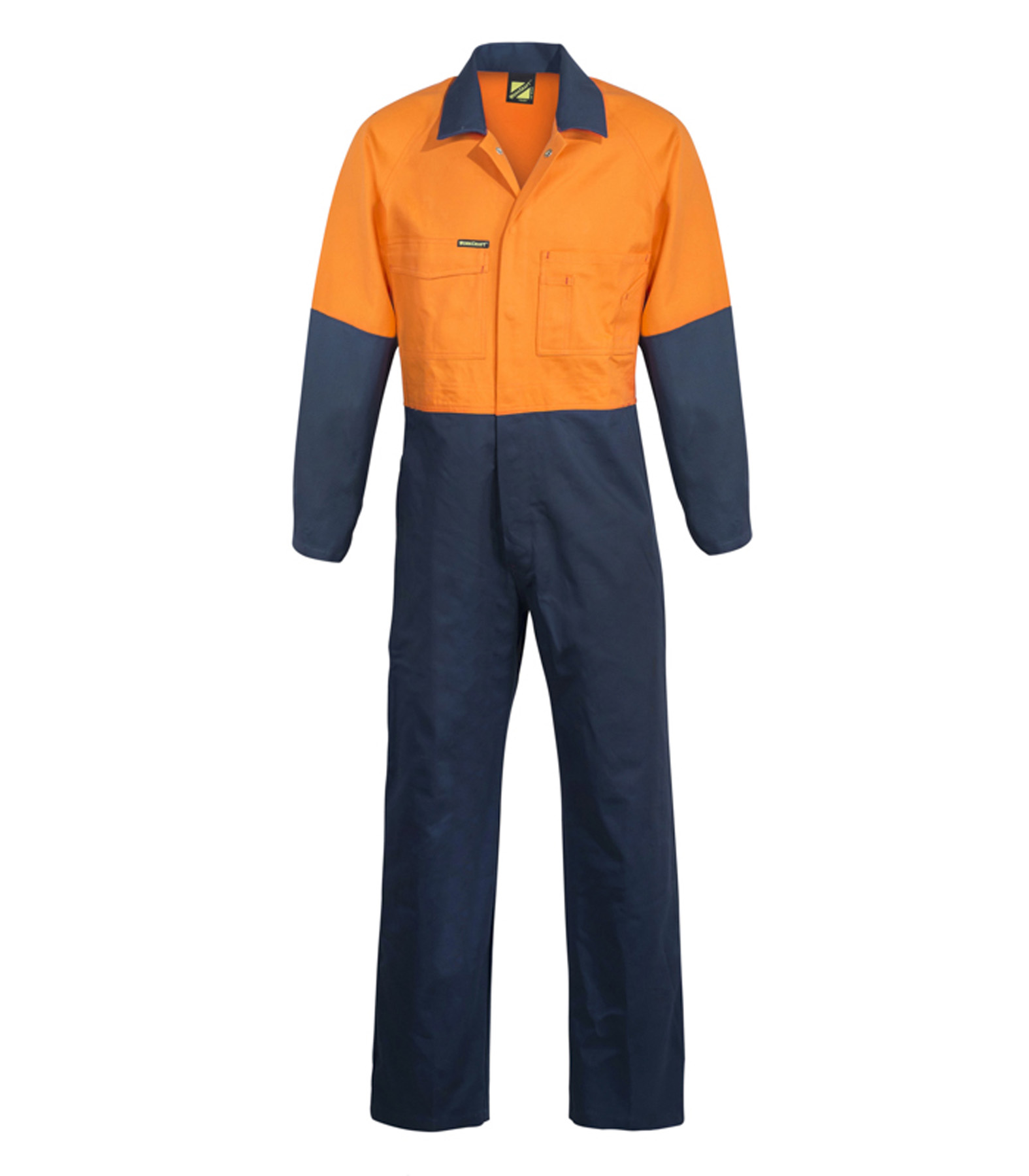 HI VIS POLY/COTTON COVERALLS - workcraft