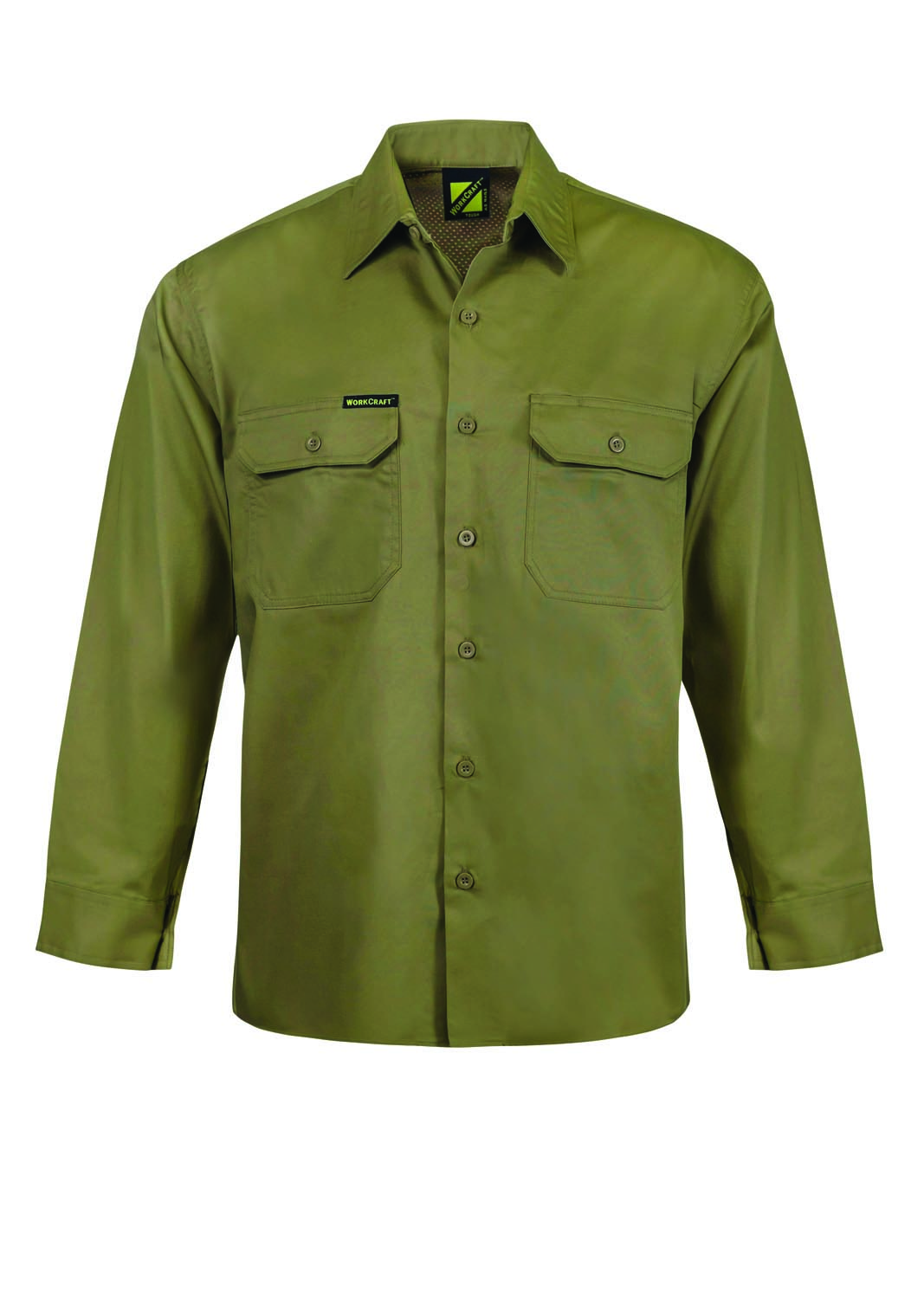 LIGHTWEIGHT LONG SLEEVE VENTED COTTON DRILL SHIRT | workcraft