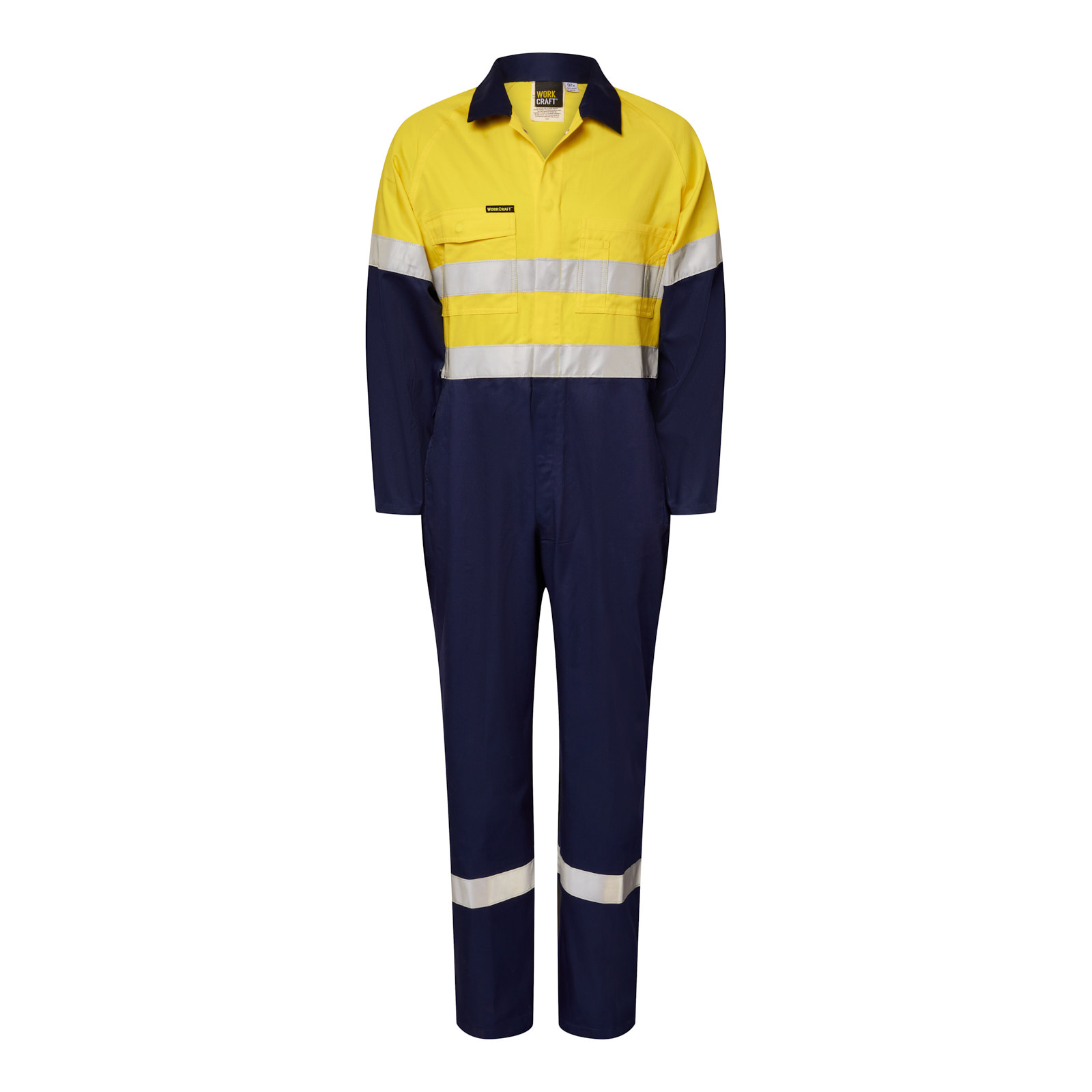 LIGHT WEIGHT HI VIS COTTON DRILL REFLECTIVE COVERALL - workcraft