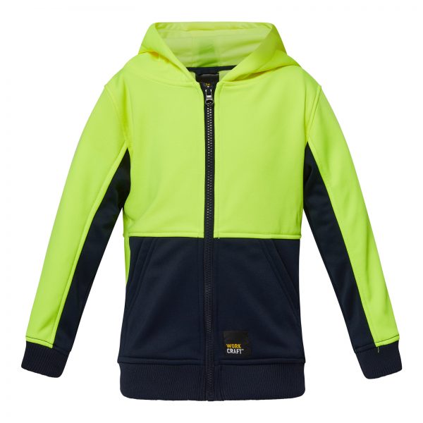 HI VIS KIDS HOODIE - workcraft