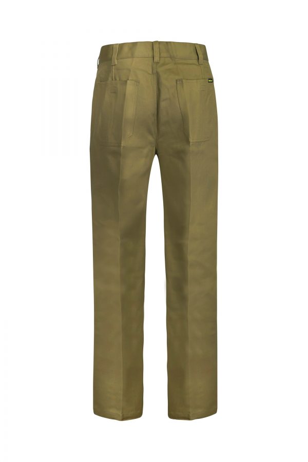 SINGLE PLEAT COTTON PANT - workcraft