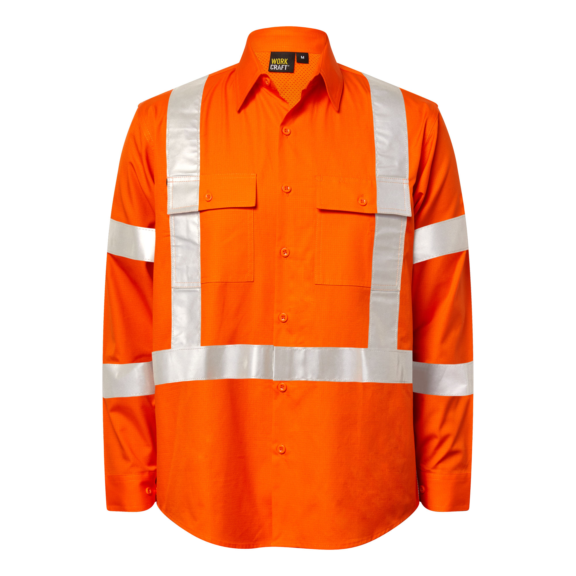 HI VIS NSW REFLECTIVE RAIL RIPSTOP SHIRT - workcraft
