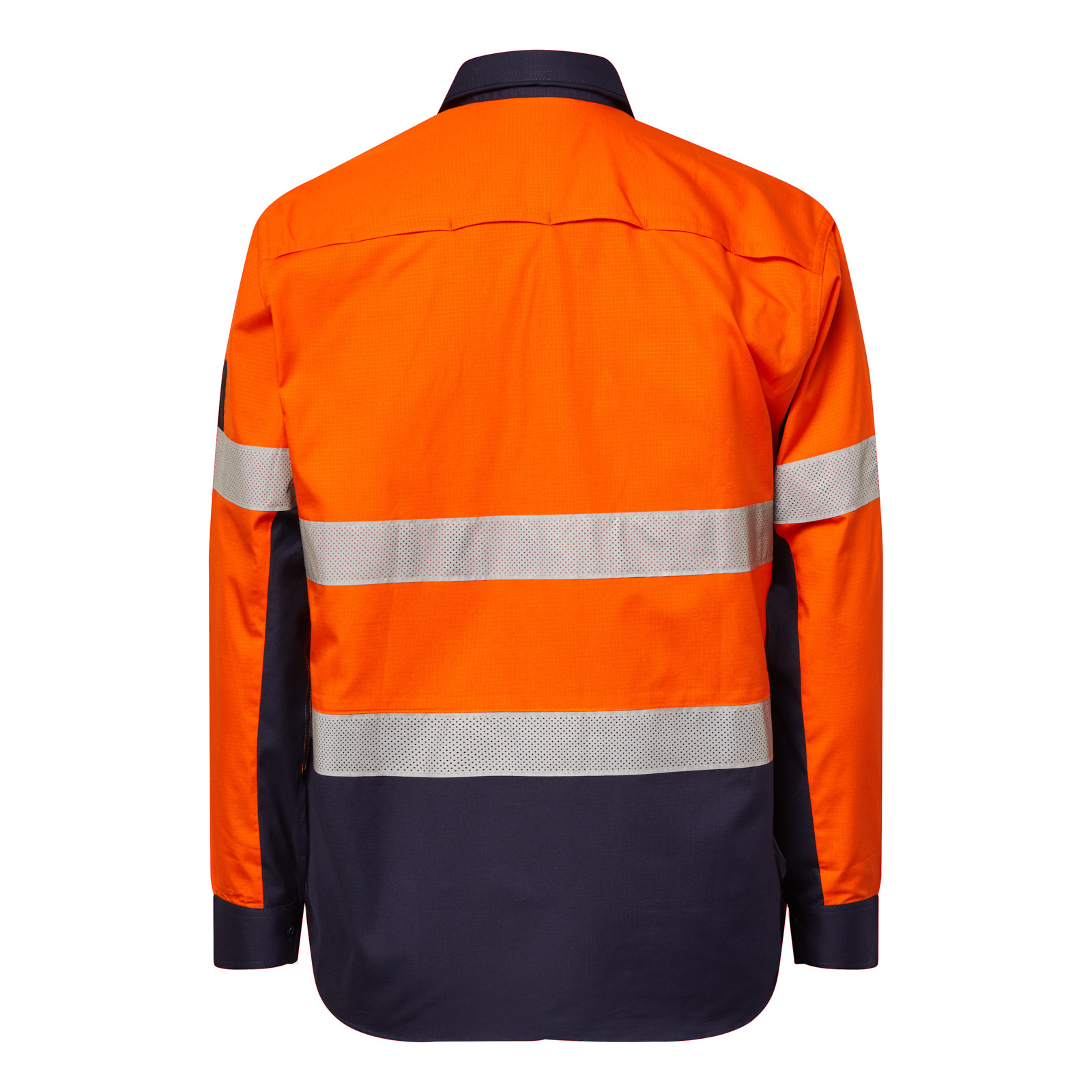 HI VIS LONG SLEEVE VENTED REFLECTIVE RIPSTOP SHIRT - workcraft