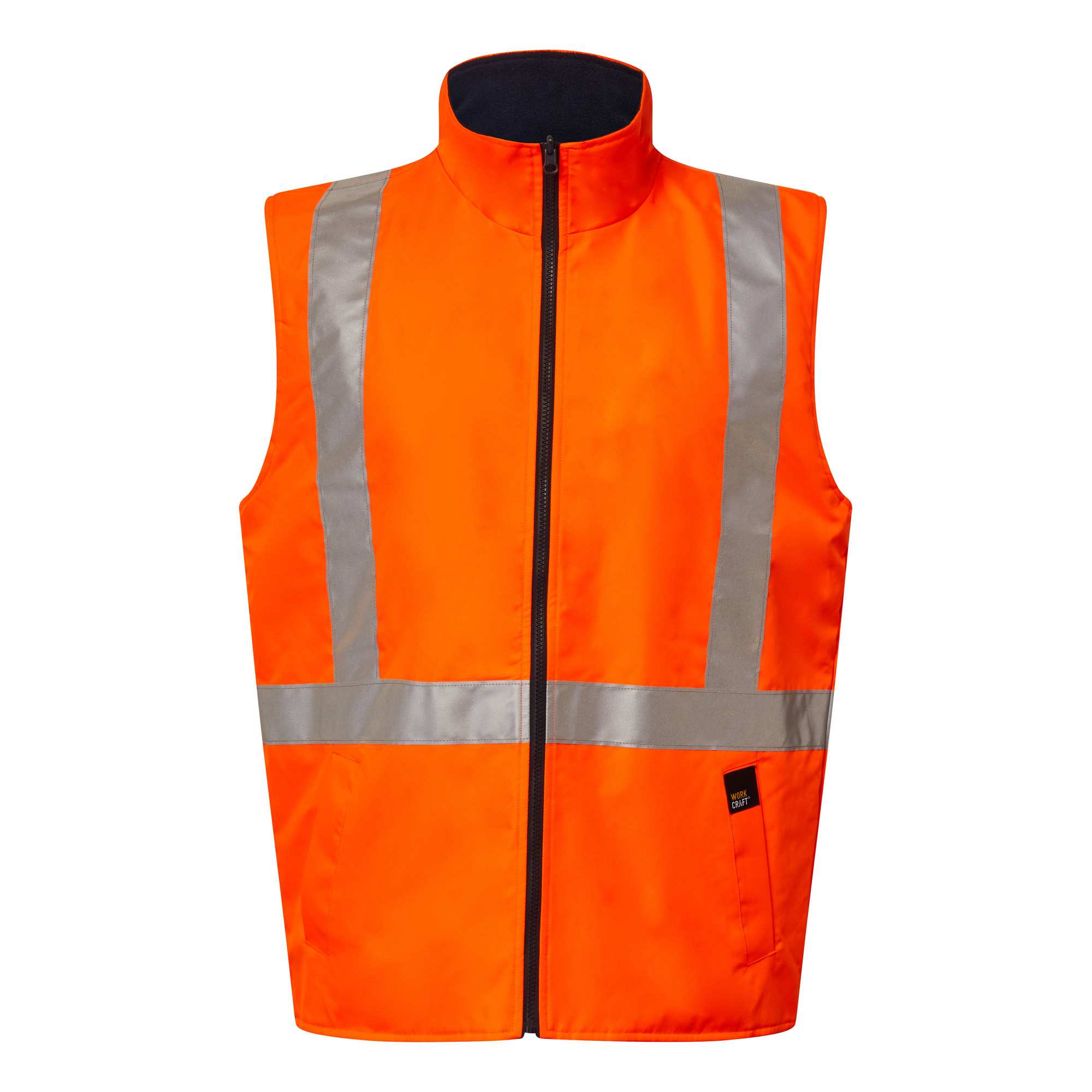 NSW RAIL HI VIS REFLECTIVE 4-IN-1 JACKET WITH X PATTERN - workcraft